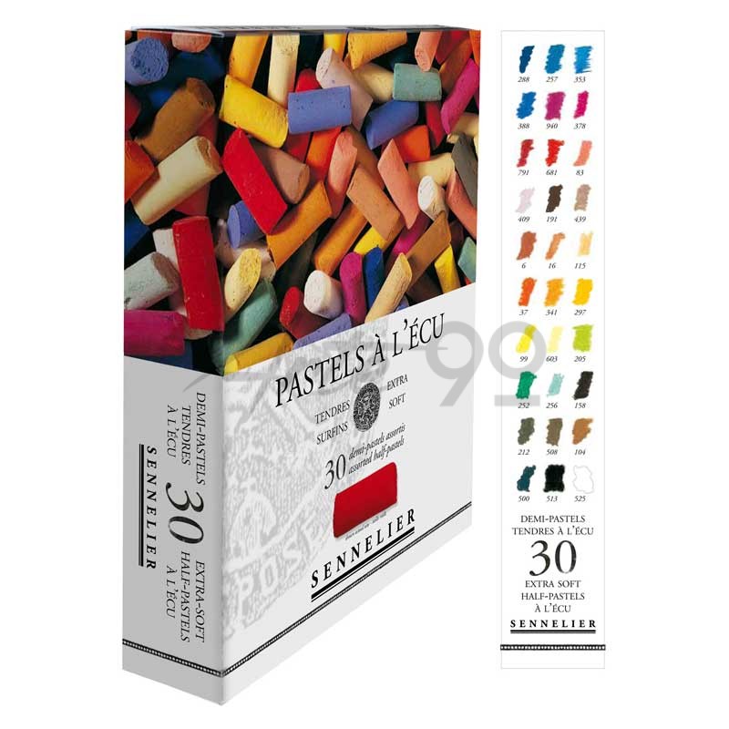 Set 30 Mezzi Pastelli, Soft Pastel "A l'écu" | Arte90